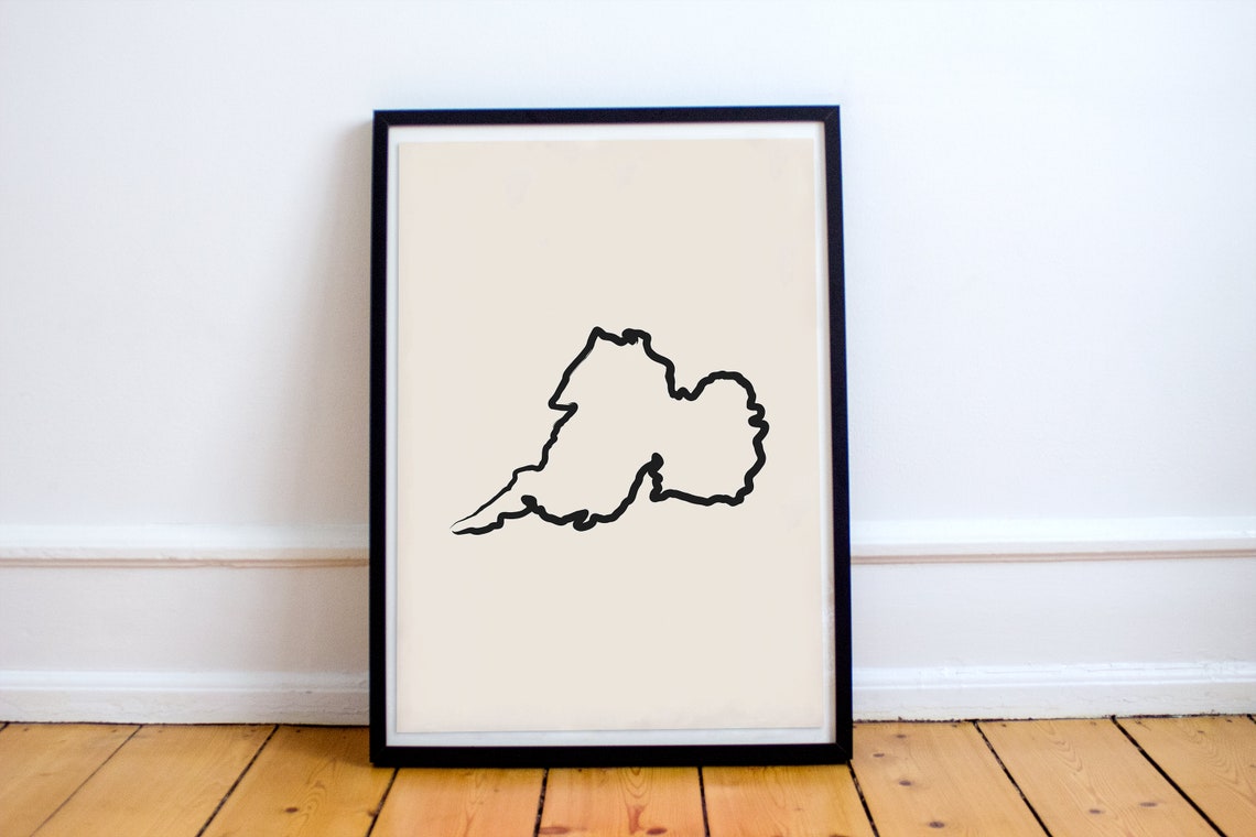 Clare Art Print // Map of Clare Print // County Clare // Clare Map ...