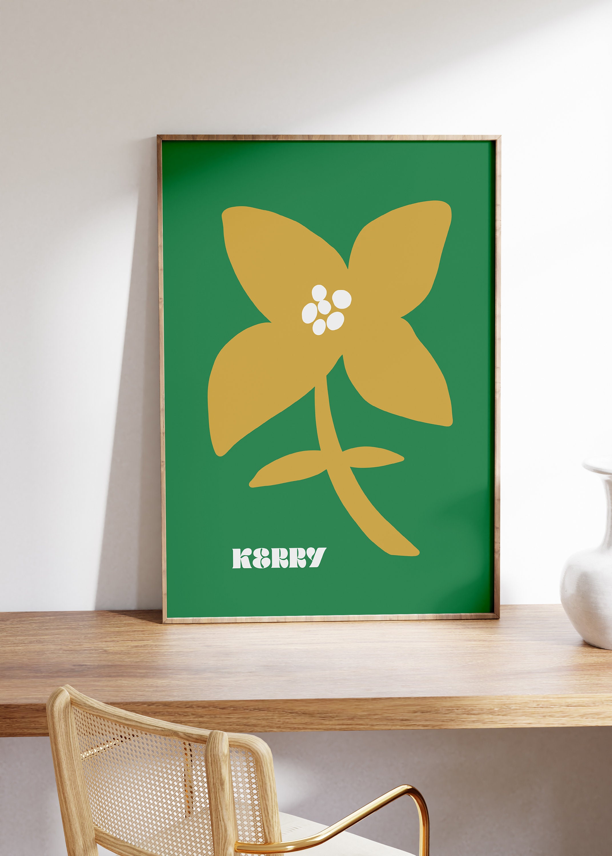County Kerry Print Irish Botanical Print Counties of Ireland Ireland ...