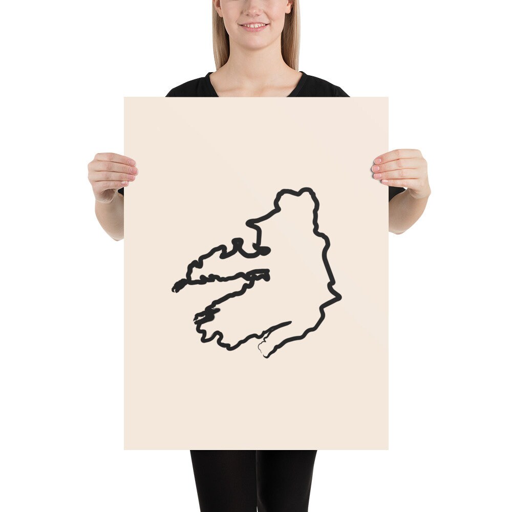 Kerry Art Print // Map of Kerry Print // County Kerry // Kerry - Etsy