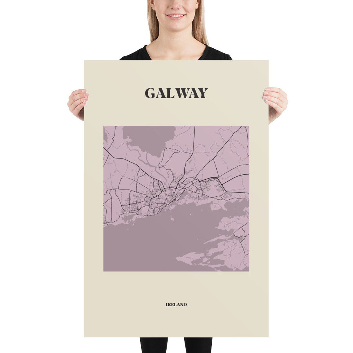 Galway Map Print // Map of Galway Print // Galway City // - Etsy