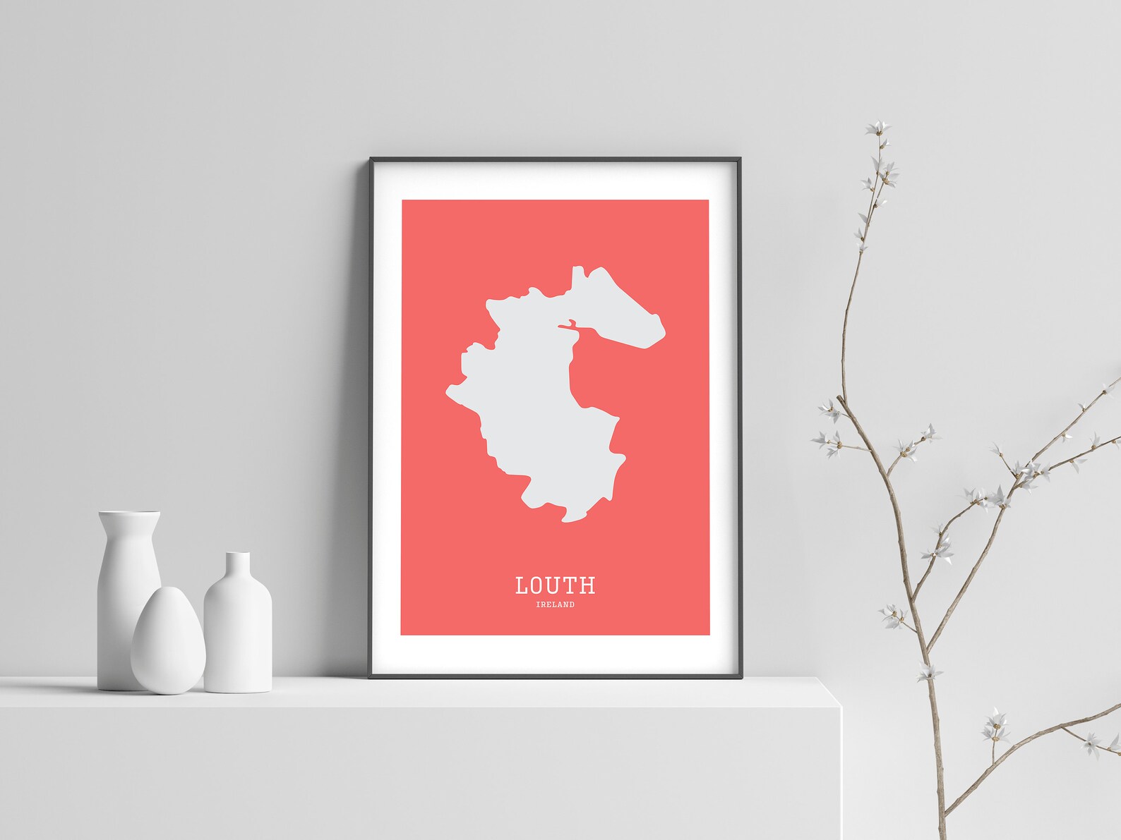 Louth Map Print // Map of Louth Print // Louth Art Print // Louth Map ...
