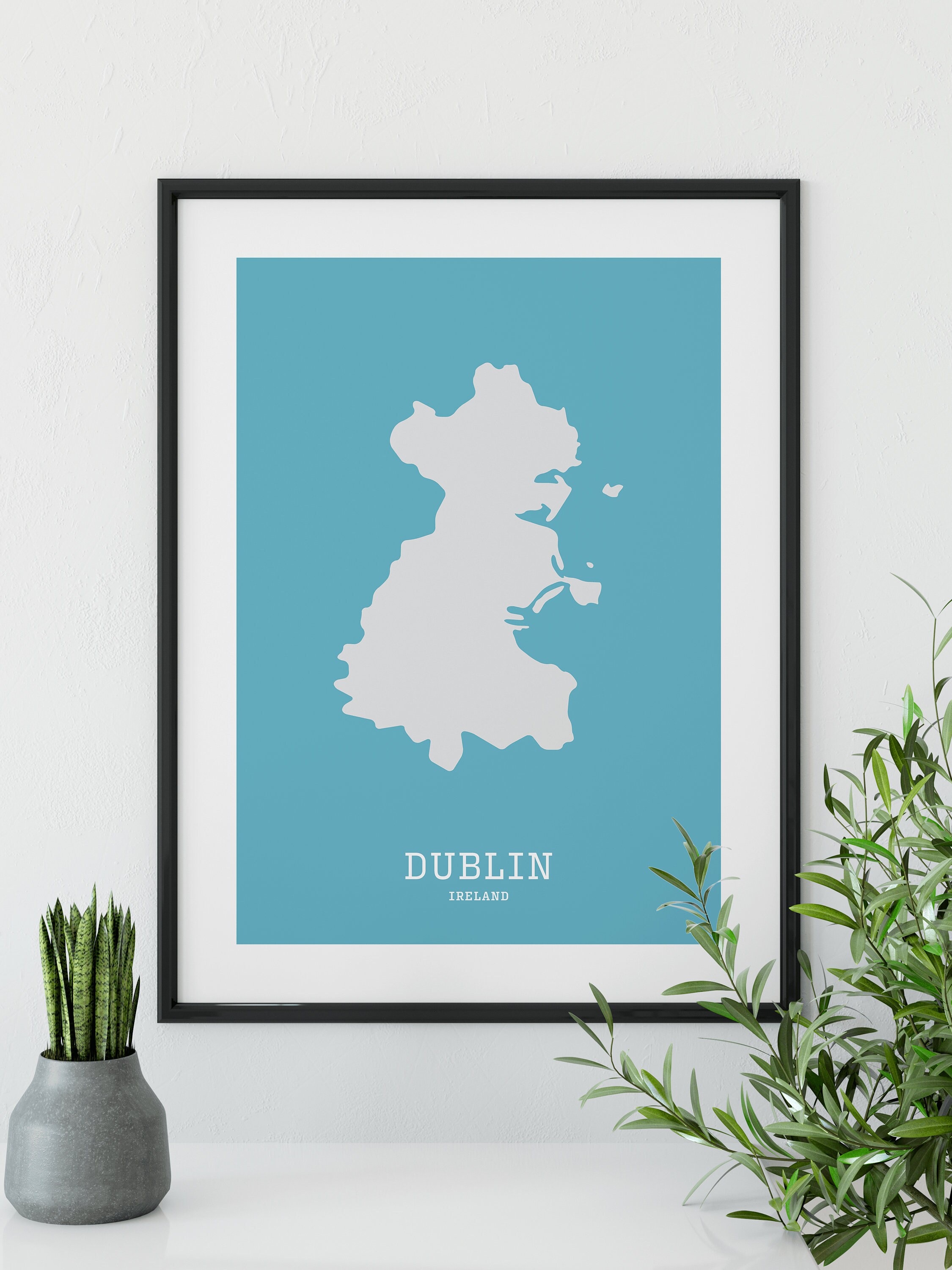 Dublin Map Print // Map of Dublin Print // Dublin Art Print // Dublin ...