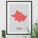 Tyrone Map Print // Map of Tyrone Print // Tyrone Art Print // Tyrone ...