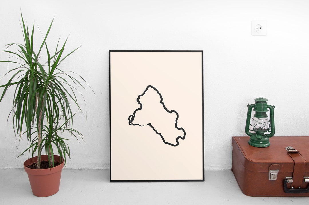 Monaghan Art Print // Map of Monaghan Print // County Monaghan ...