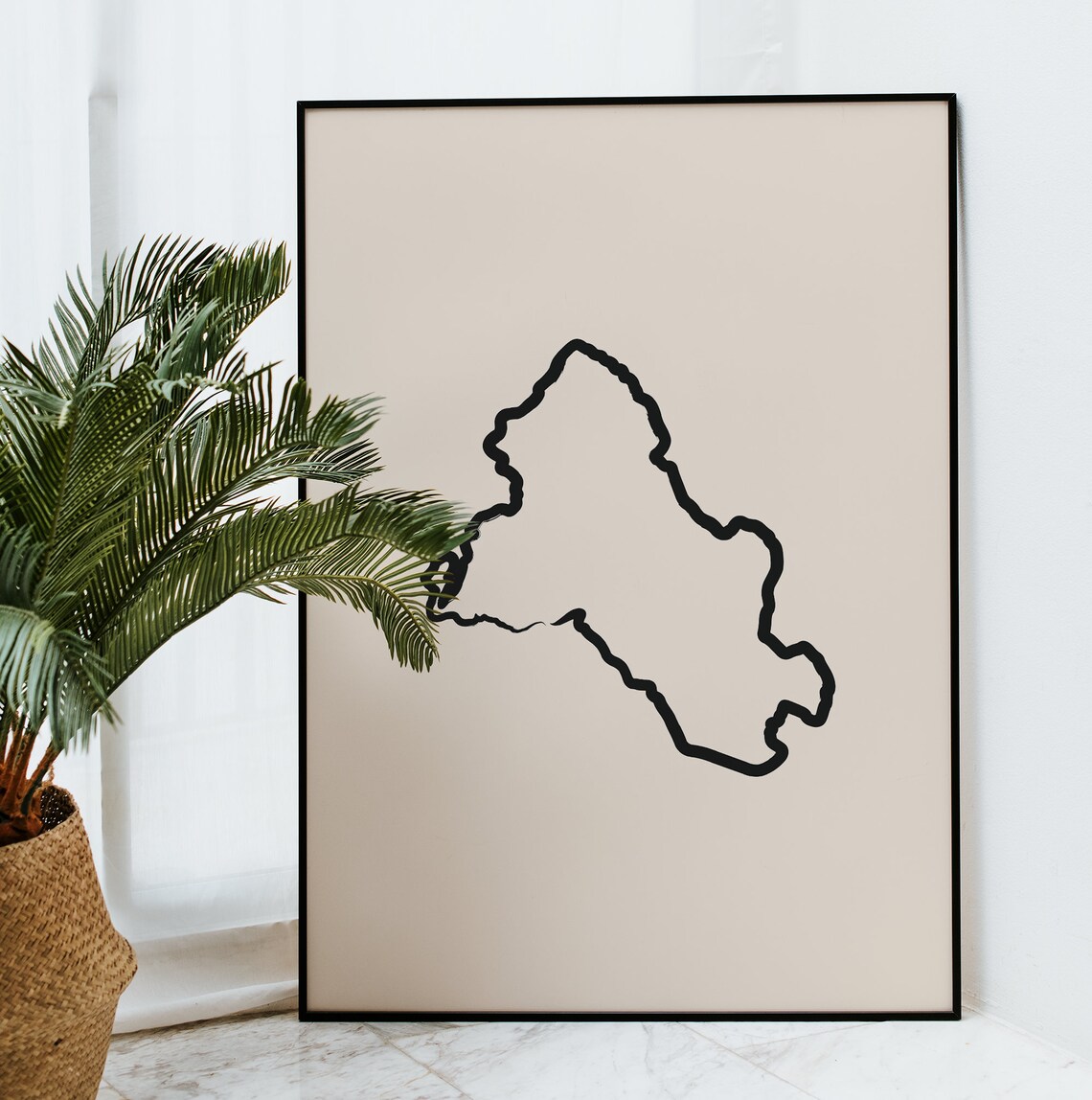 Monaghan Art Print // Map of Monaghan Print // County Monaghan ...