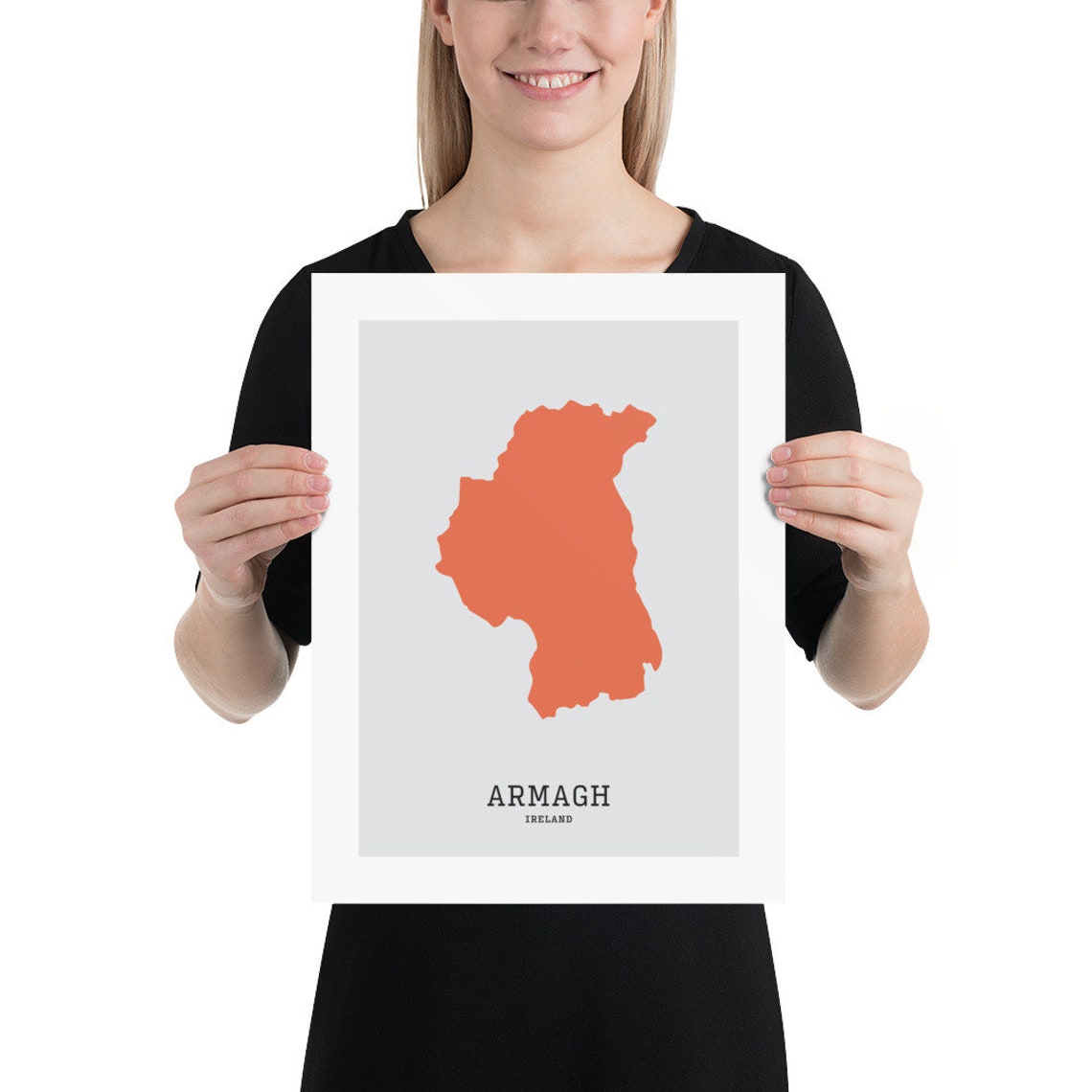 Armagh Map Print // Map of Armagh Print // Armagh Art Print // Armagh ...