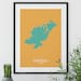 Donegal Map Print // Map of Donegal Print // Donegal Art Print - Etsy