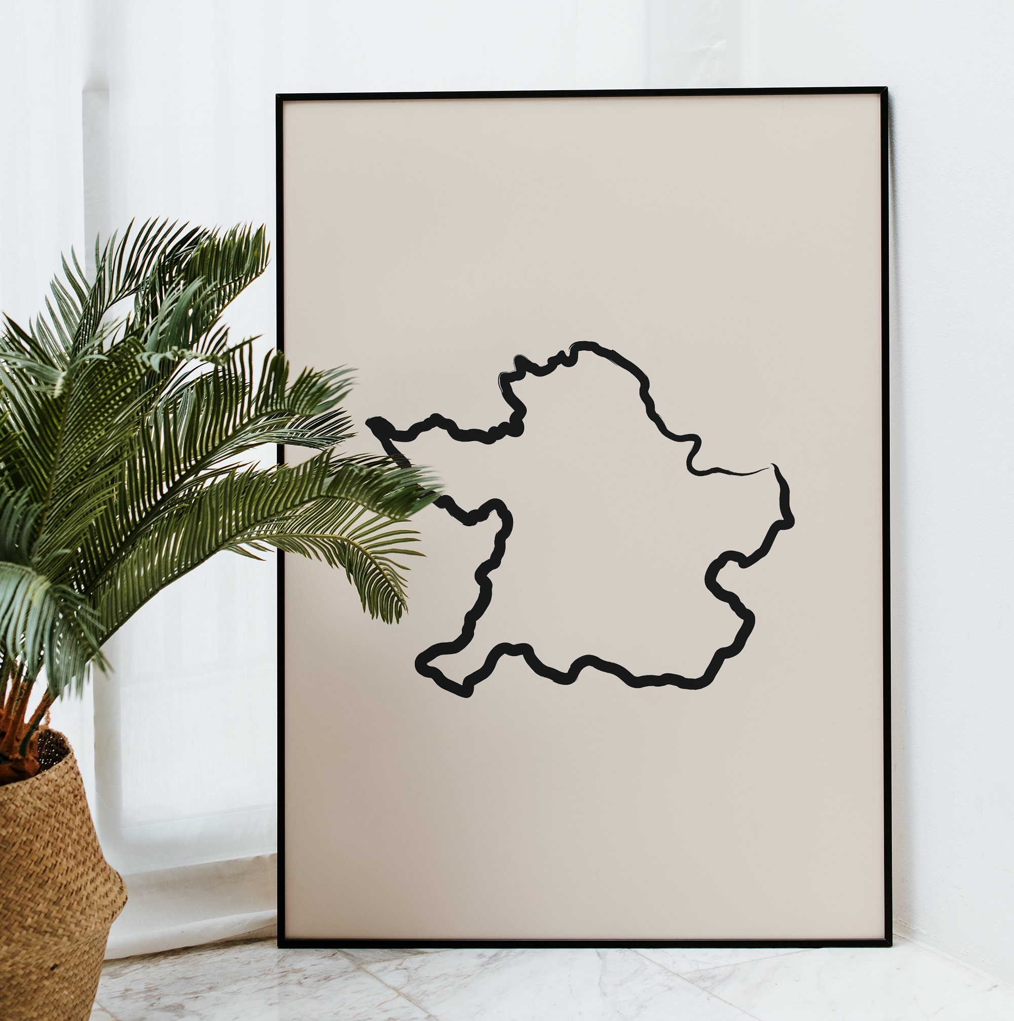 Meath Art Print // Map of Meath Print // County Meath // Meath Map ...