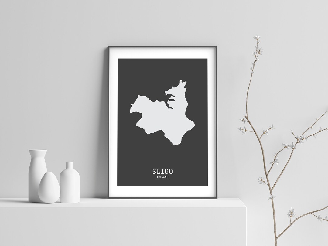 Sligo Map Print, County Sligo Wall Art - Etsy