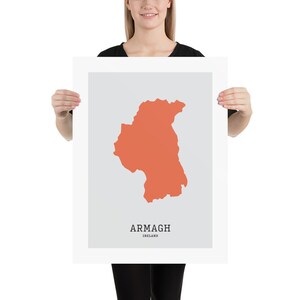 Armagh Map Print // Map of Armagh Print // Armagh Art Print // Armagh ...