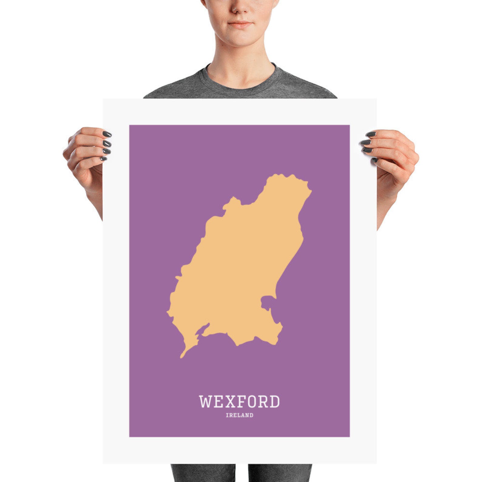 Wexford Map Print // Map of Wexford Print // Wexford Art Print - Etsy