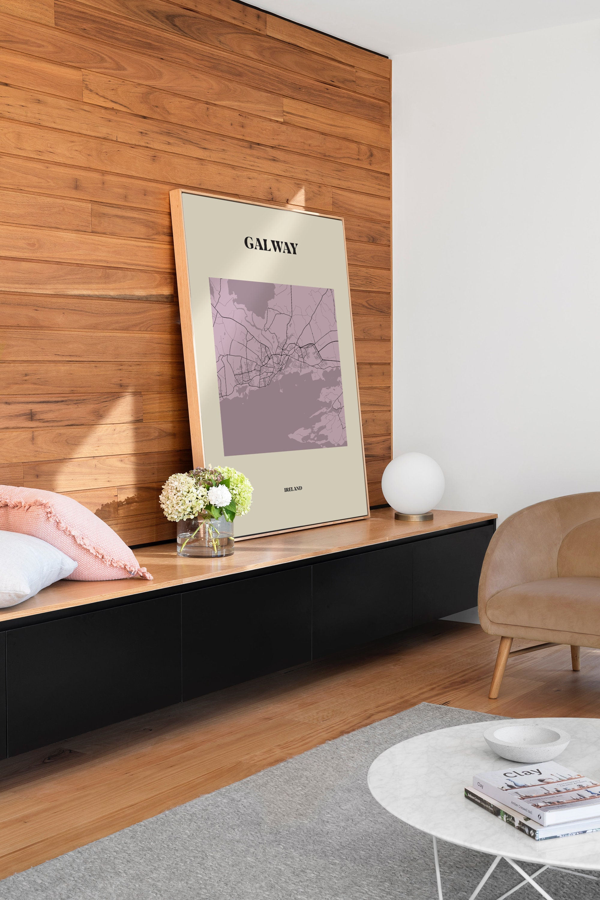 Galway Map Print // Map of Galway Print // Galway City // Galway Map ...