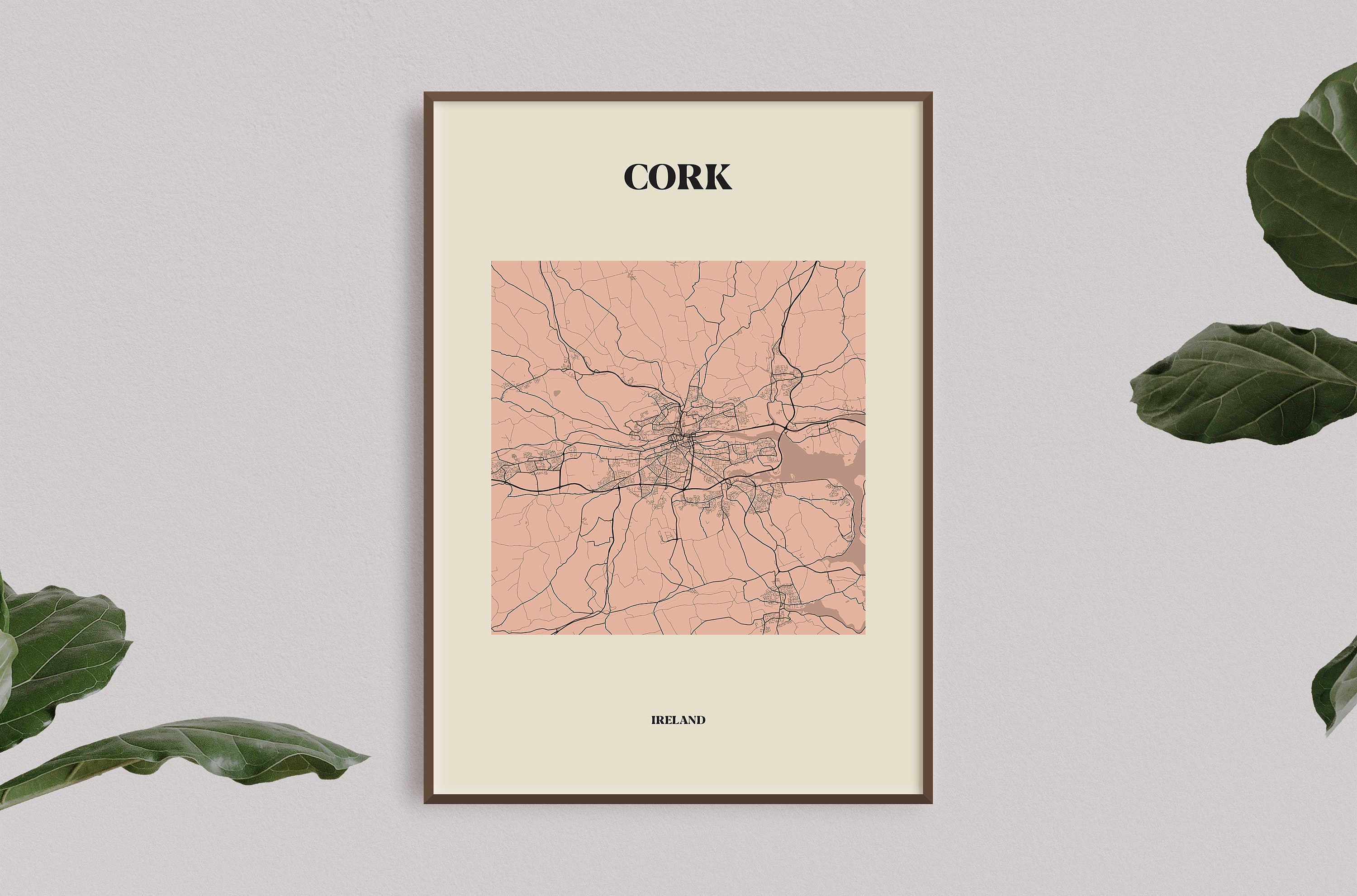 Cork Map Print // Map of Cork Print // Cork City // Cork Map // Cork ...