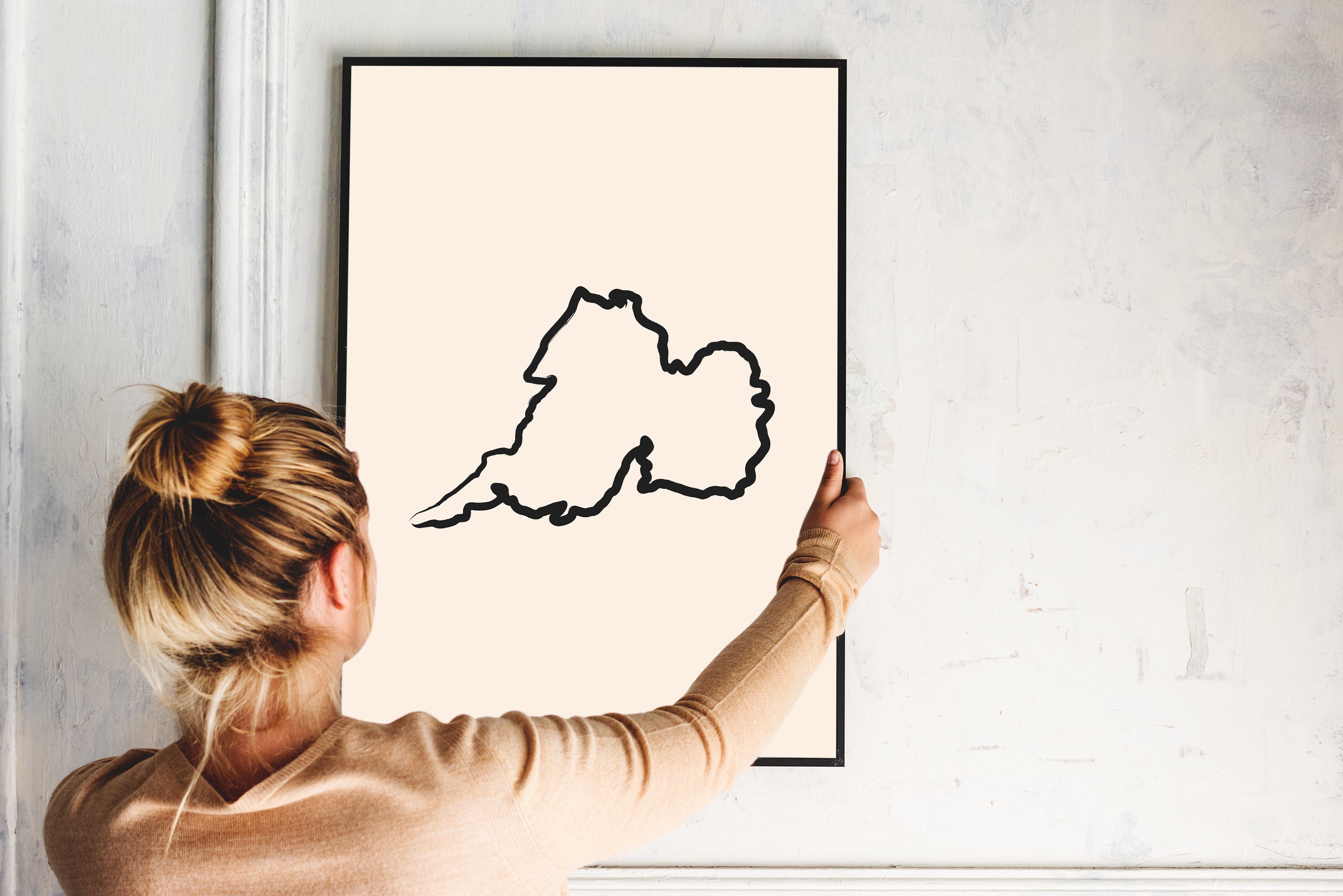 Clare Art Print // Map of Clare Print // County Clare // Clare Map ...