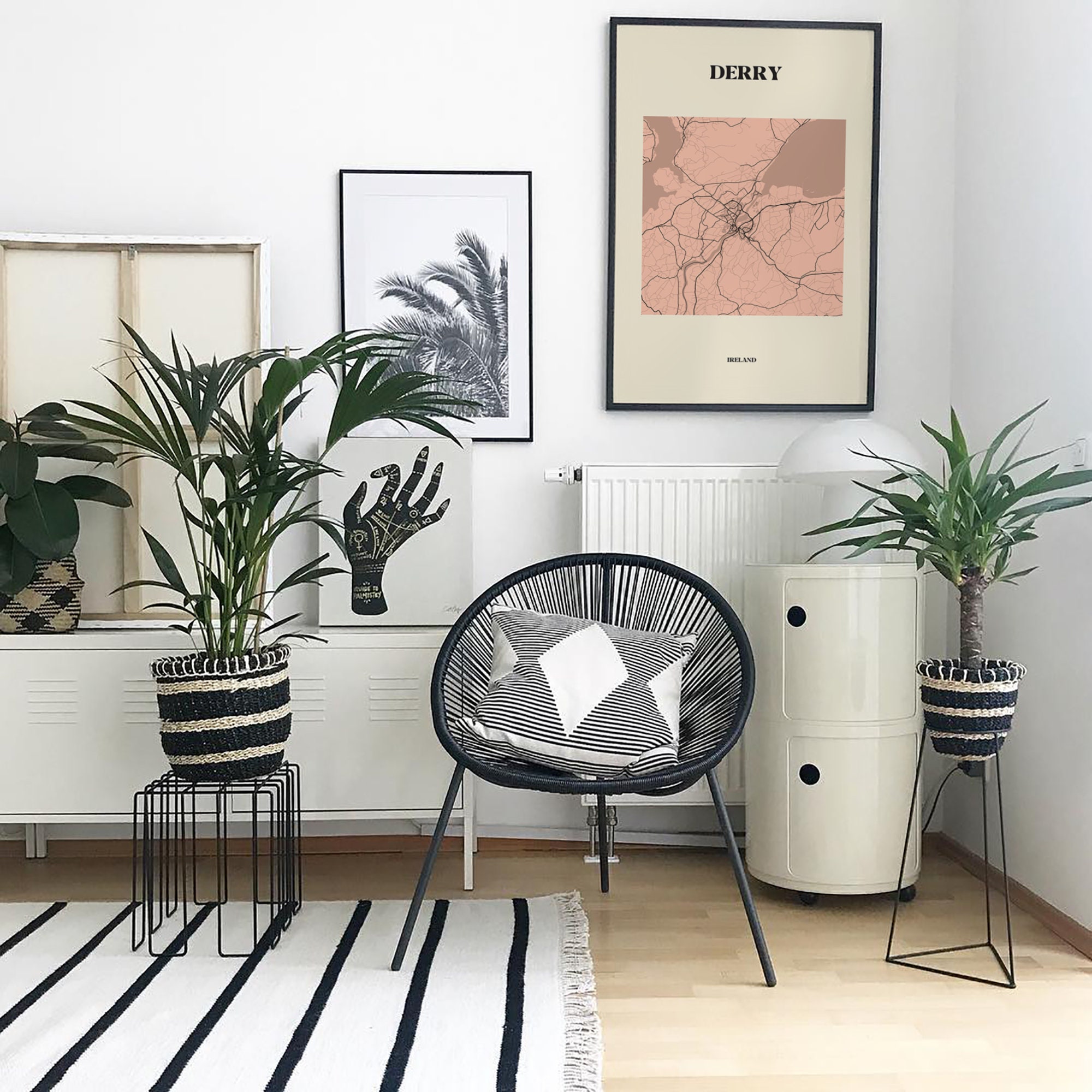 Derry Map Print // Map of Derry Print // Derry City // Derry - Etsy