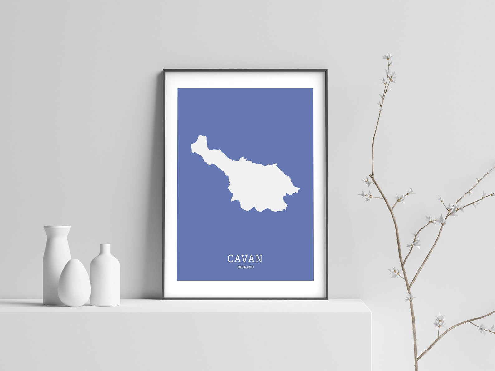 Cavan Map Print // Map of Cavan Print // Cavan Art Print // Cavan Map ...
