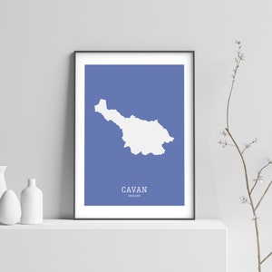 Cavan Map Print // Map of Cavan Print // Cavan Art Print // Cavan Map ...