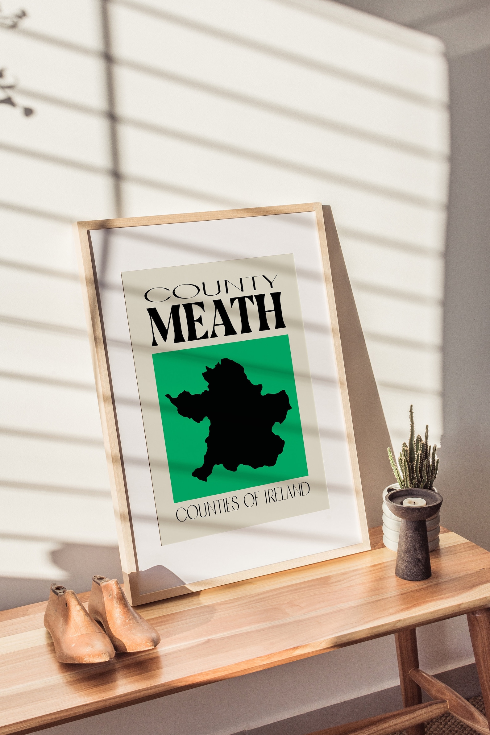 County Meath Map Ireland Map Print Counties of Ireland - Etsy
