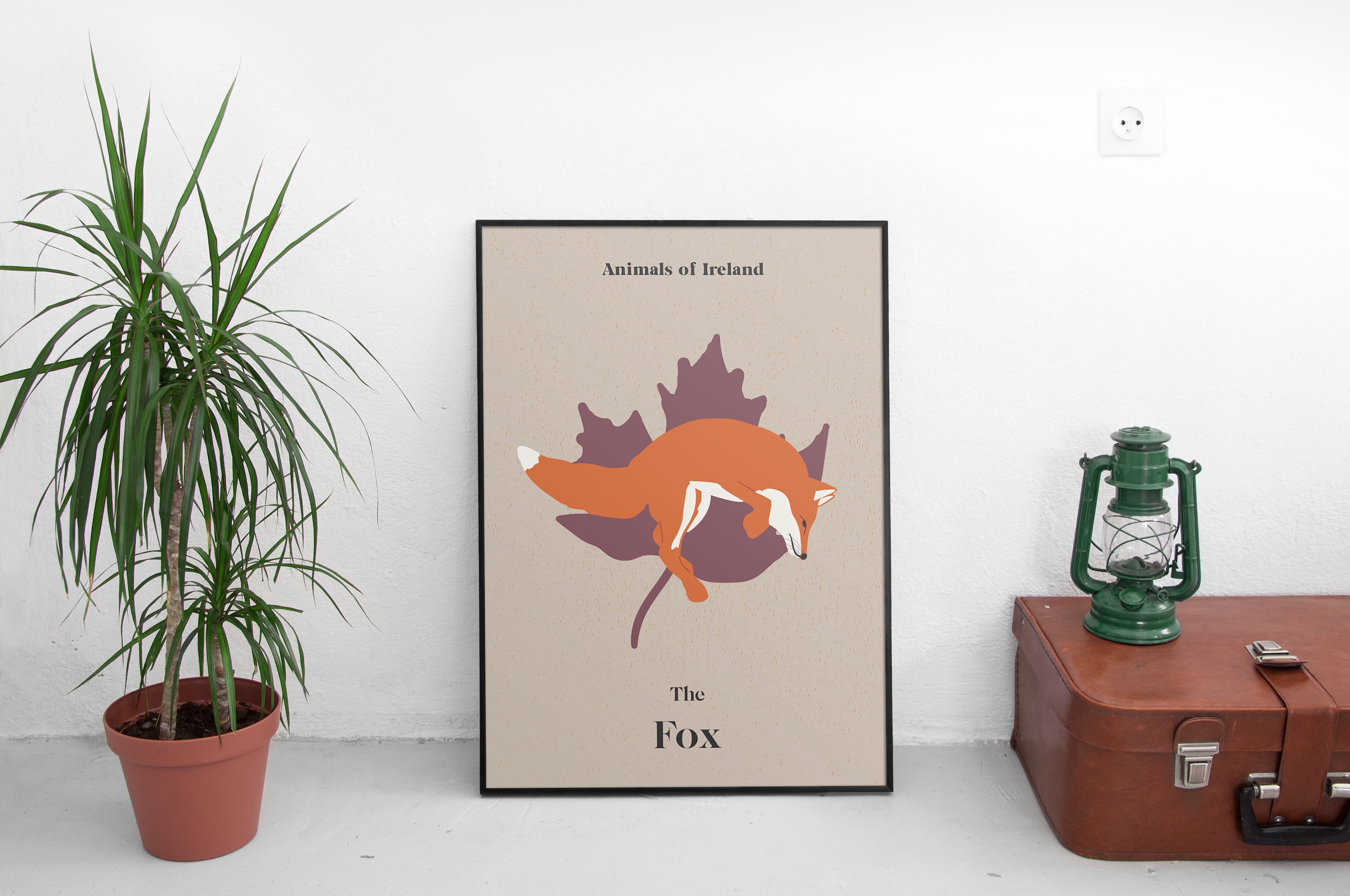 Fox Print // Irish Animal Print // Fox Illustration // Animals - Etsy UK