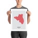 Derry Map Print // Map of Derry Print // Derry Art Print // Derry Map ...