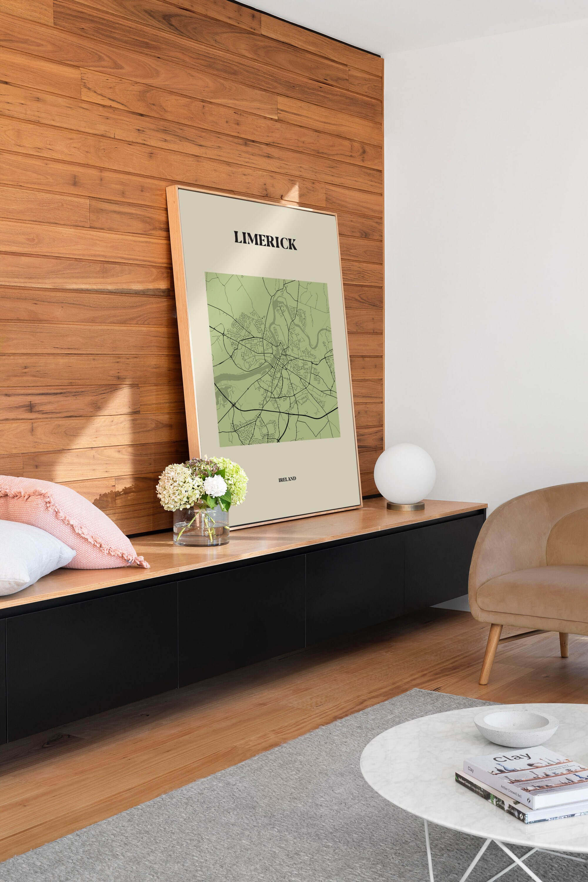 Limerick Map Print // Map of Limerick Print // Limerick City - Etsy