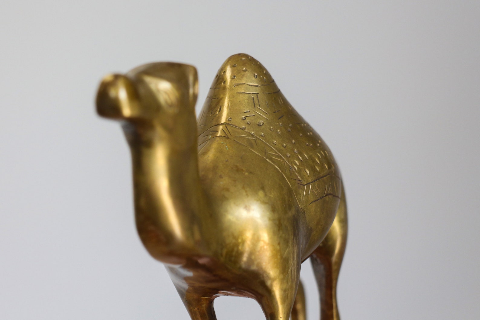 Vintage Brass Figurine Etched Camel Engraved Animal Statue - Etsy