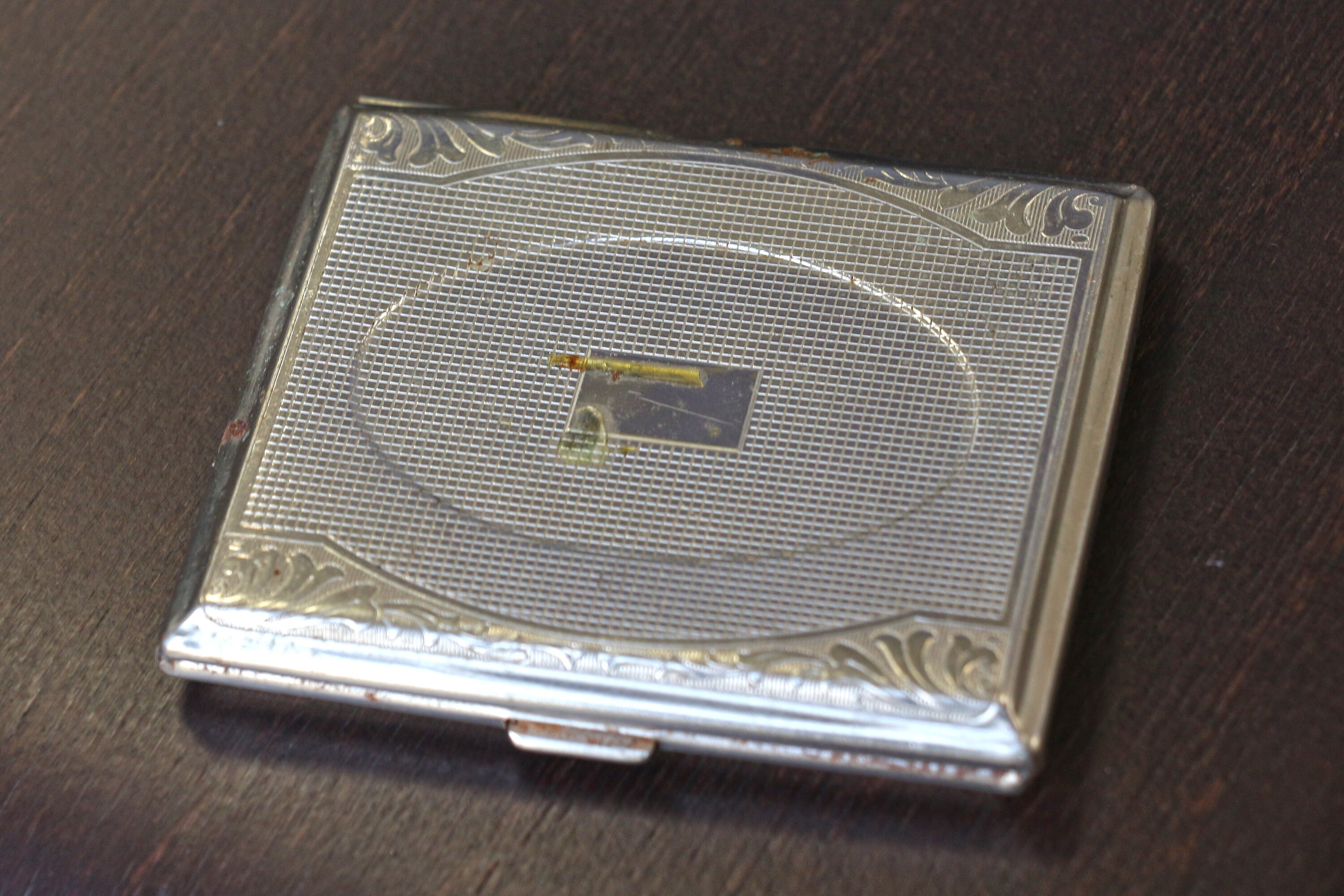 Antique German Cigarette Case / Art Deco Silverplated - Etsy