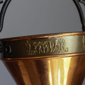 Antique Copper Milk Bucket Ornate Copper Planter Swiss Alps Rose Copper ...