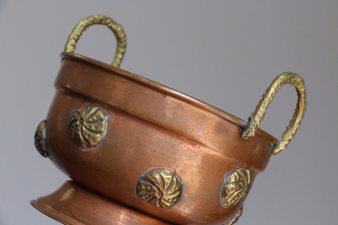 Antique Copper Candy Bowl With Lid French Copper Sugar Bowl | Etsy
