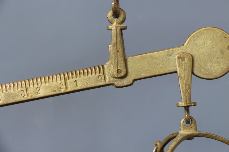 Antique Brass Balance Scale Vintage Collectable Scale Large - Etsy