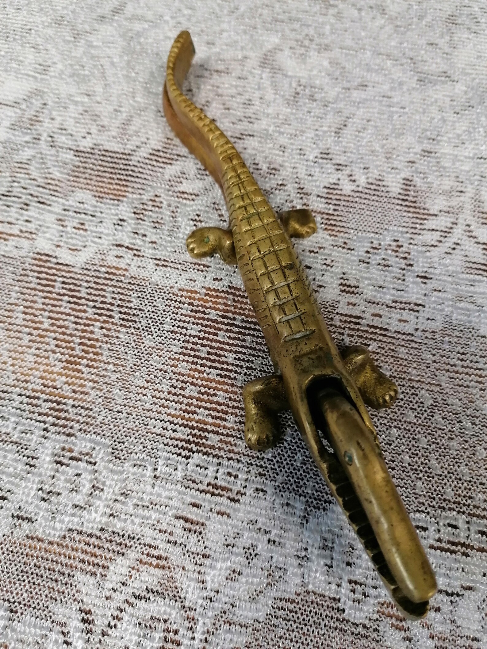 Antique Brass Crocodile Nutcracker Brass Alligator | Etsy