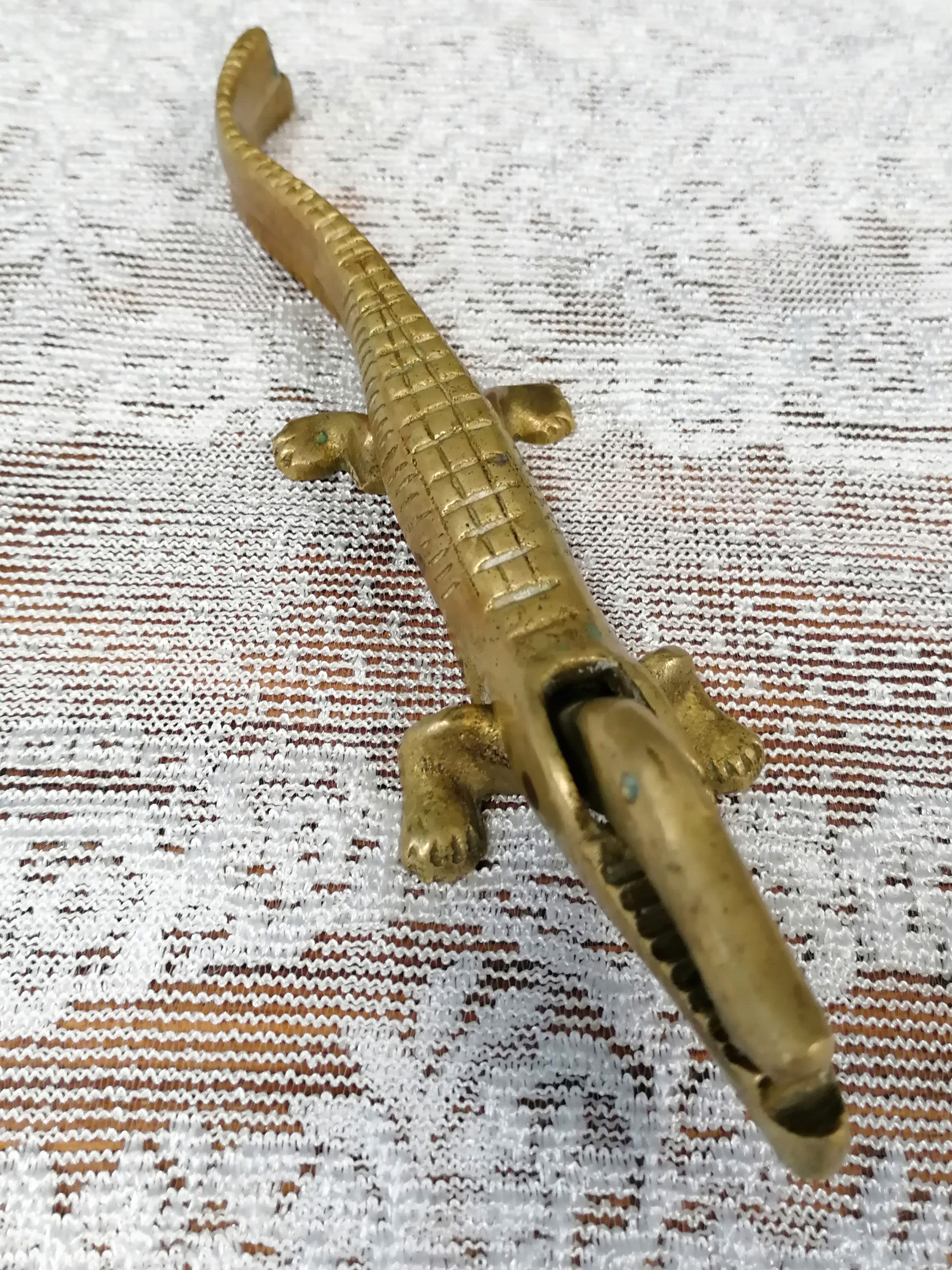 Antique Brass Crocodile Nutcracker Brass Alligator - Etsy UK