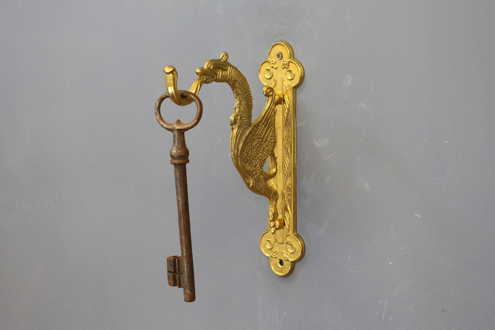 Brass Ornate Griffin Wall Hook Bronze Phoenix Wall Hanger - Etsy