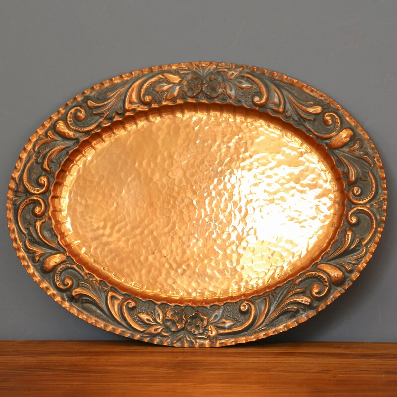 Large Copper Tray - Etsy