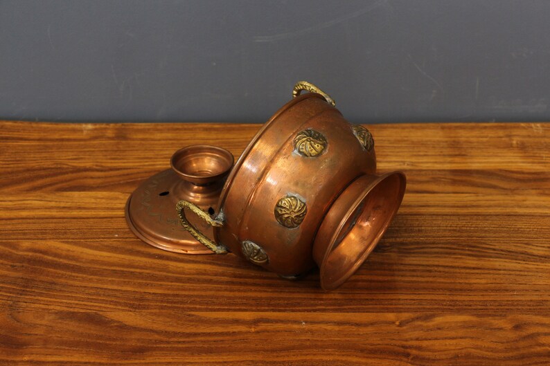 Antique Copper Candy Bowl With Lid French Copper Sugar Bowl - Etsy