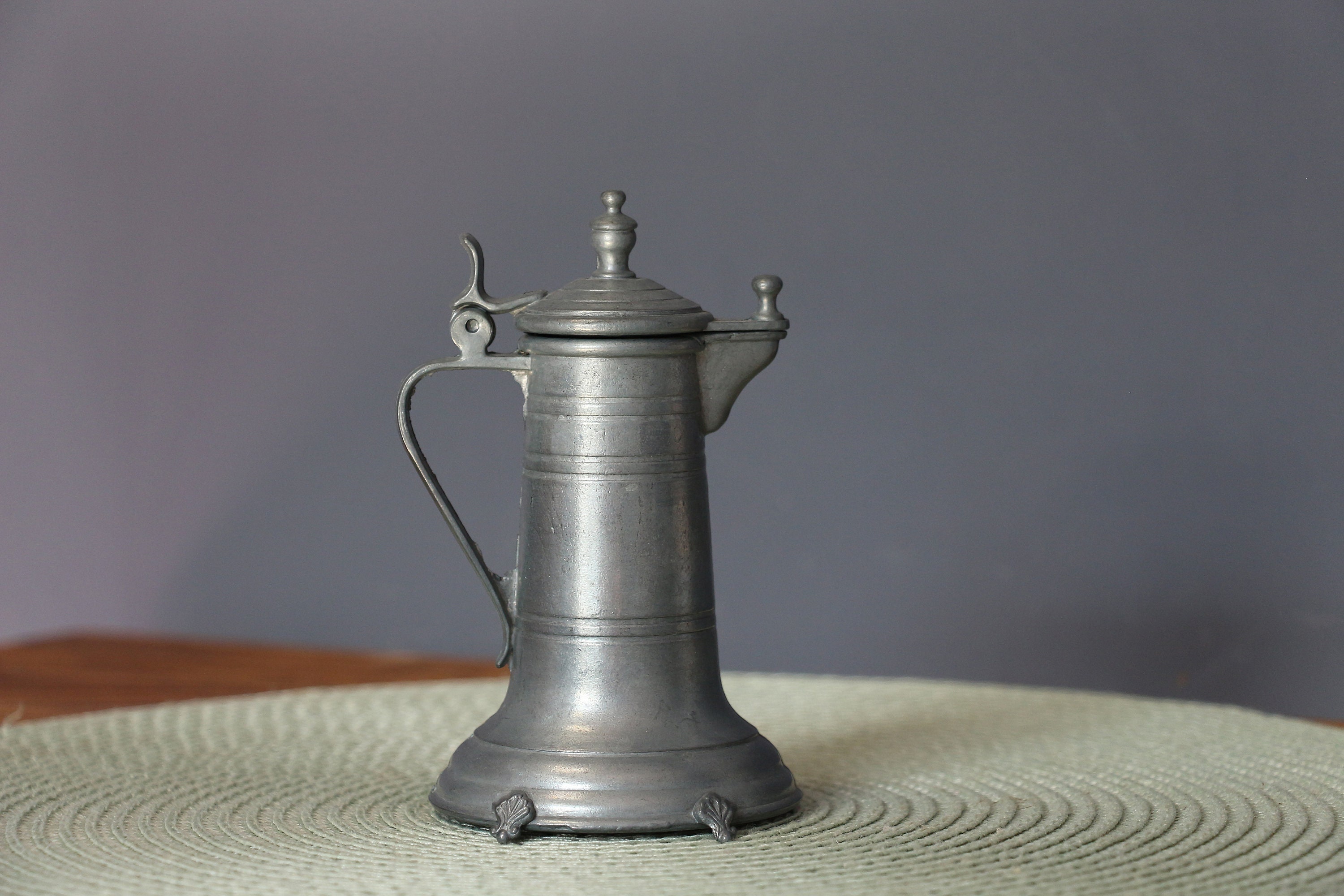 Vintage Pewter Pitcher. Set of Three Tin Jugs. Beer Tankards. - Etsy