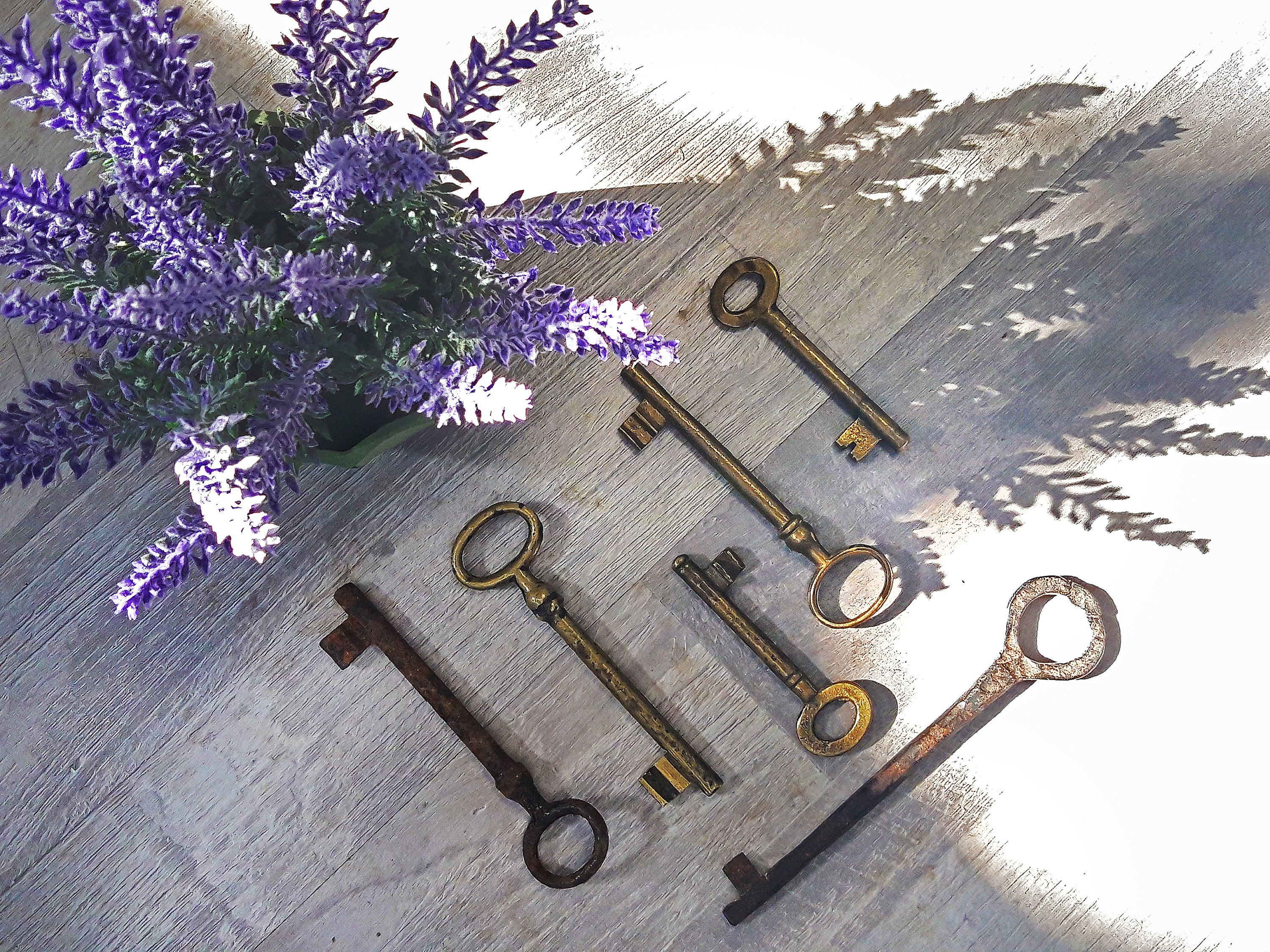 Real Antique Skeleton Keys Authentic Church Keys | Etsy