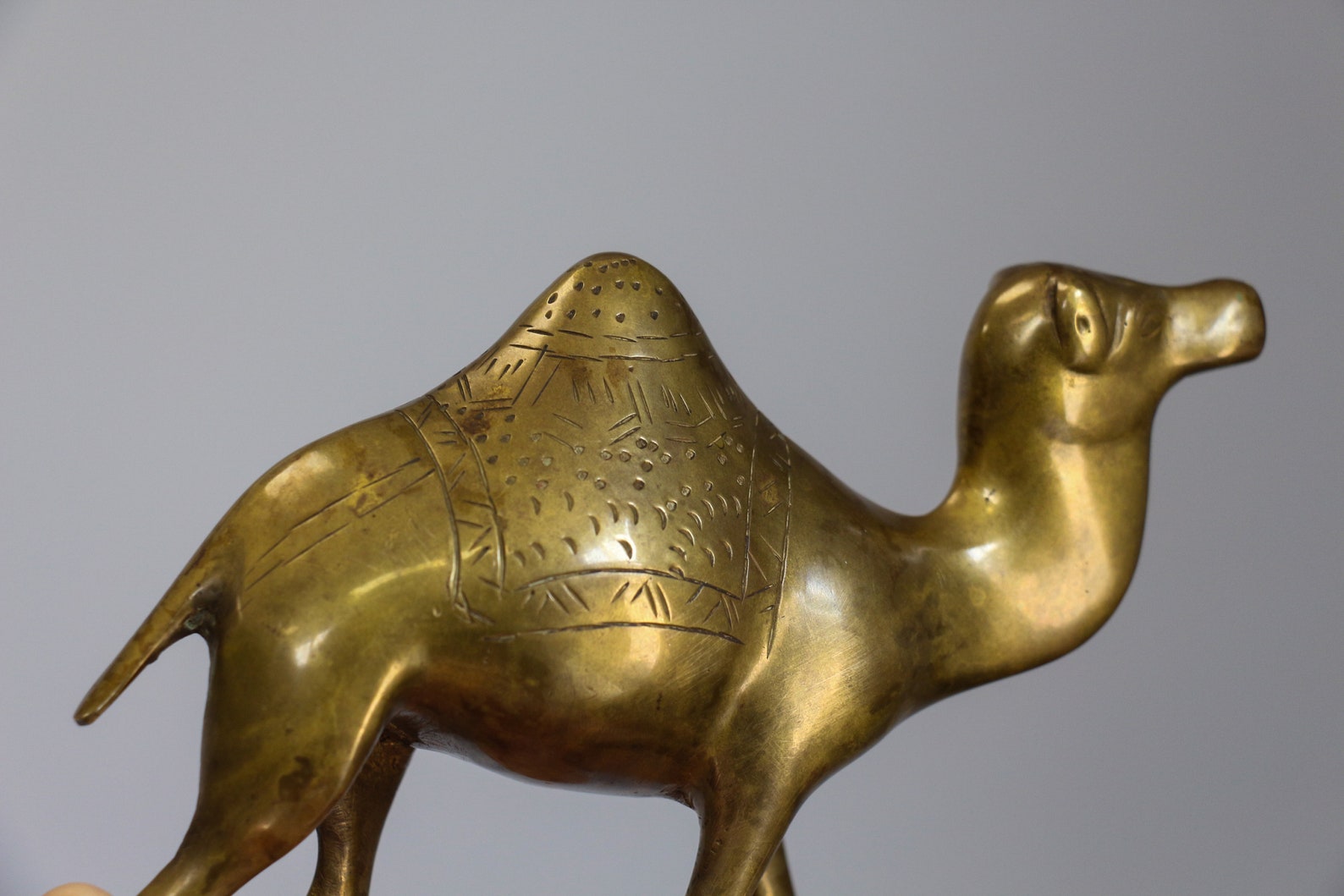 Vintage Brass Figurine Etched Camel Engraved Animal Statue - Etsy