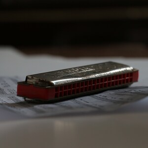 Vintage German Harmonica Olympia. Antique Harmonica Collectible Musical ...