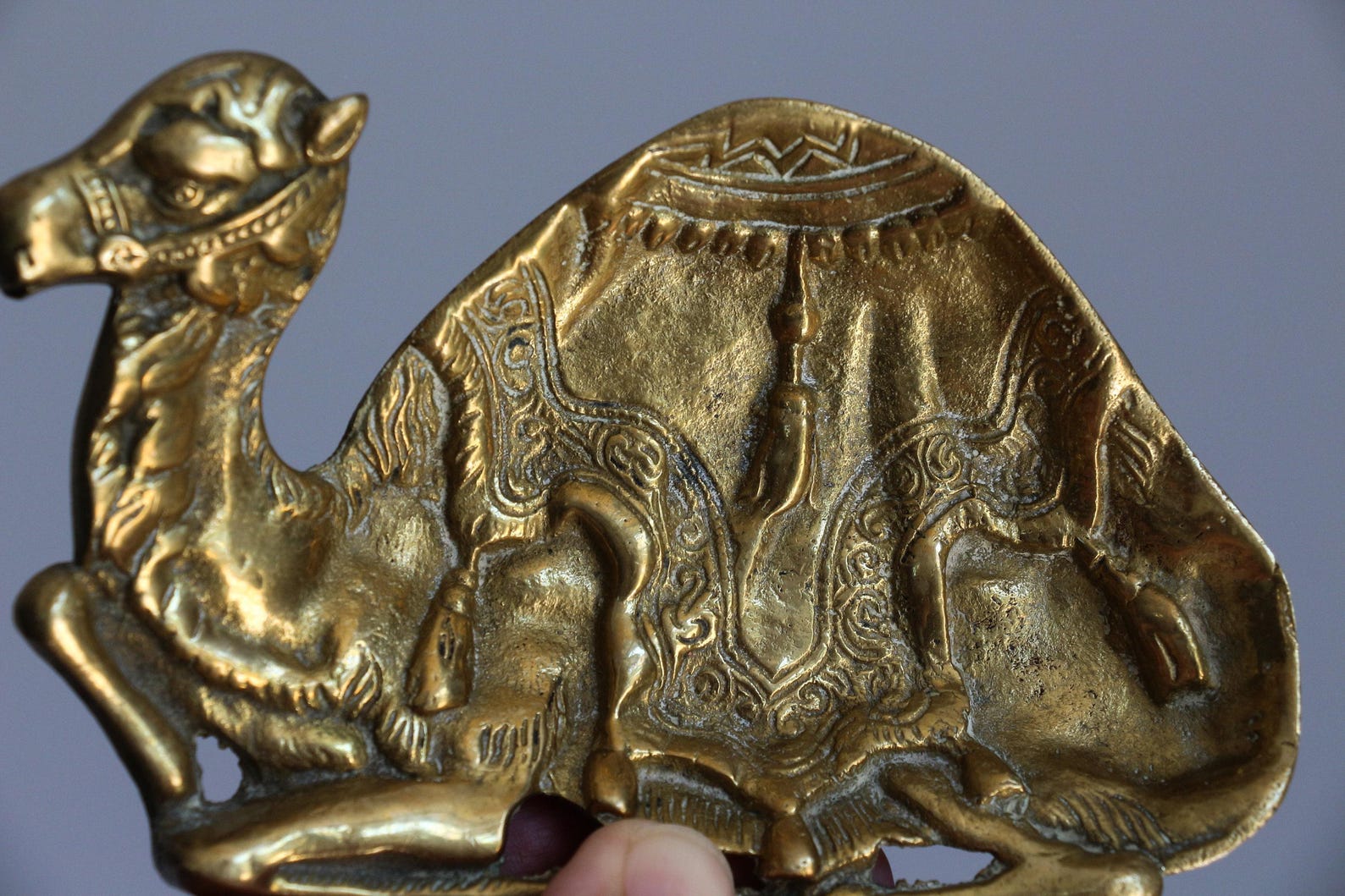 Antique Brass Camel Ashtray, Brass Trinket Dish Camel, Elegant Brass ...