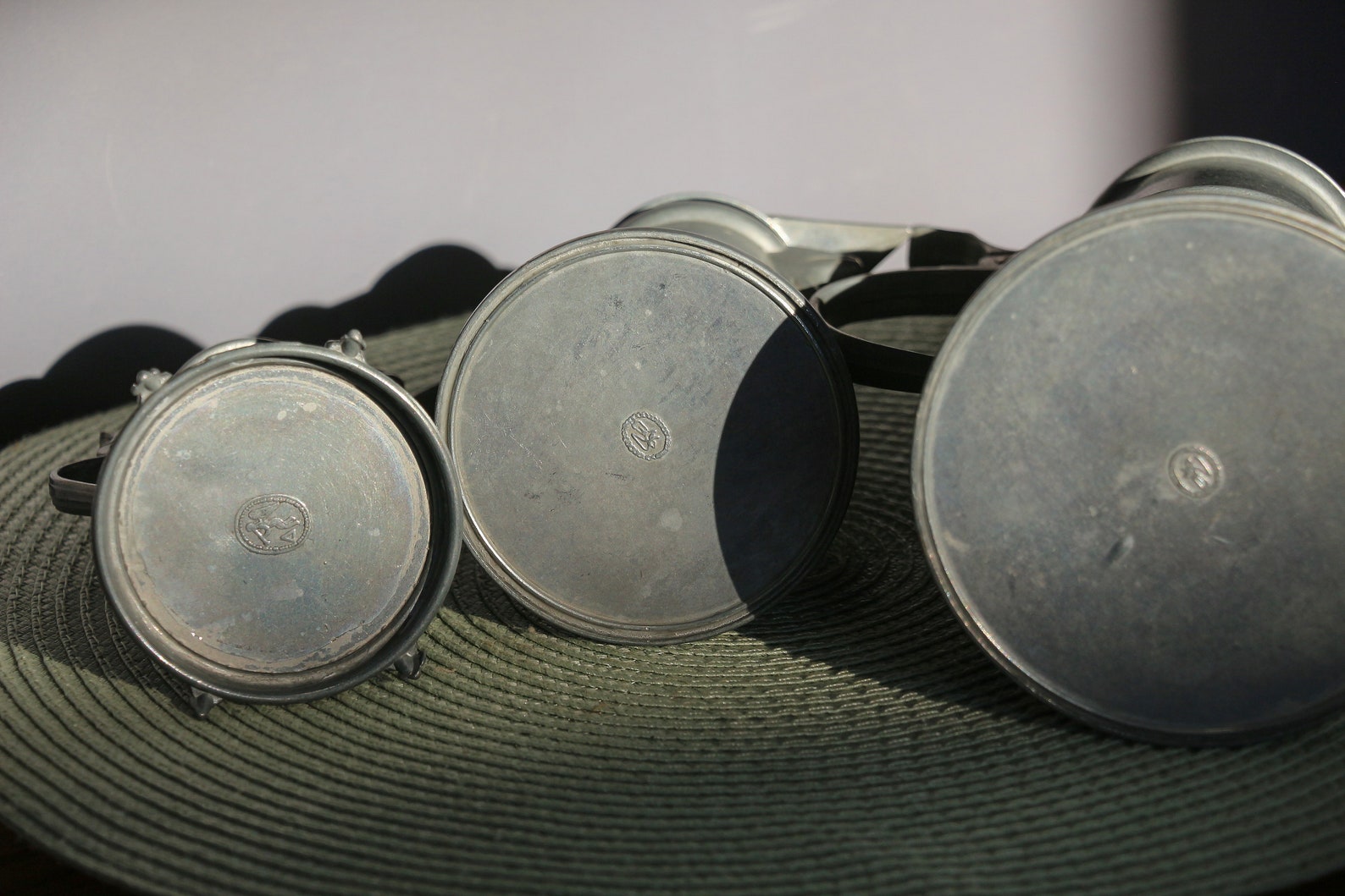 Vintage Pewter Pitcher. Set of Three Tin Jugs. Beer Tankards. - Etsy