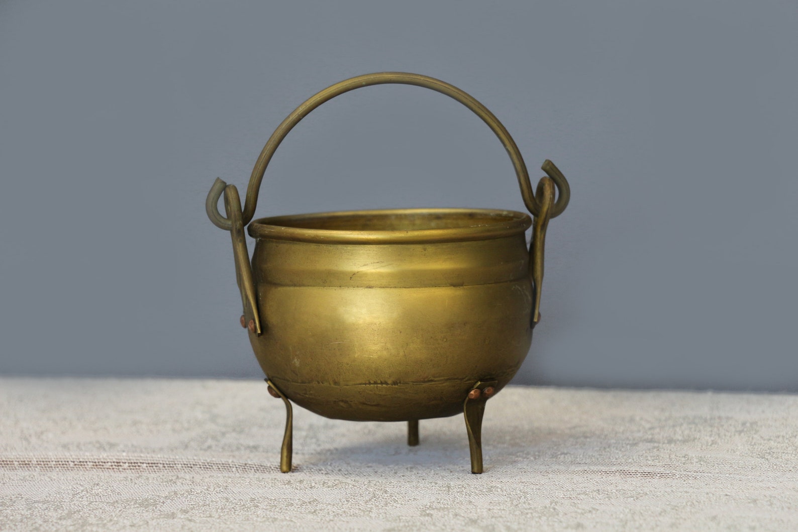 Brass 3 Footed Cauldron Pot. Halloween Decor. Old Witches - Etsy