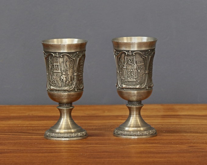 WMF Pewter Cups, Pewter Collectible Royal Shot Glasses, Tin Shot ...