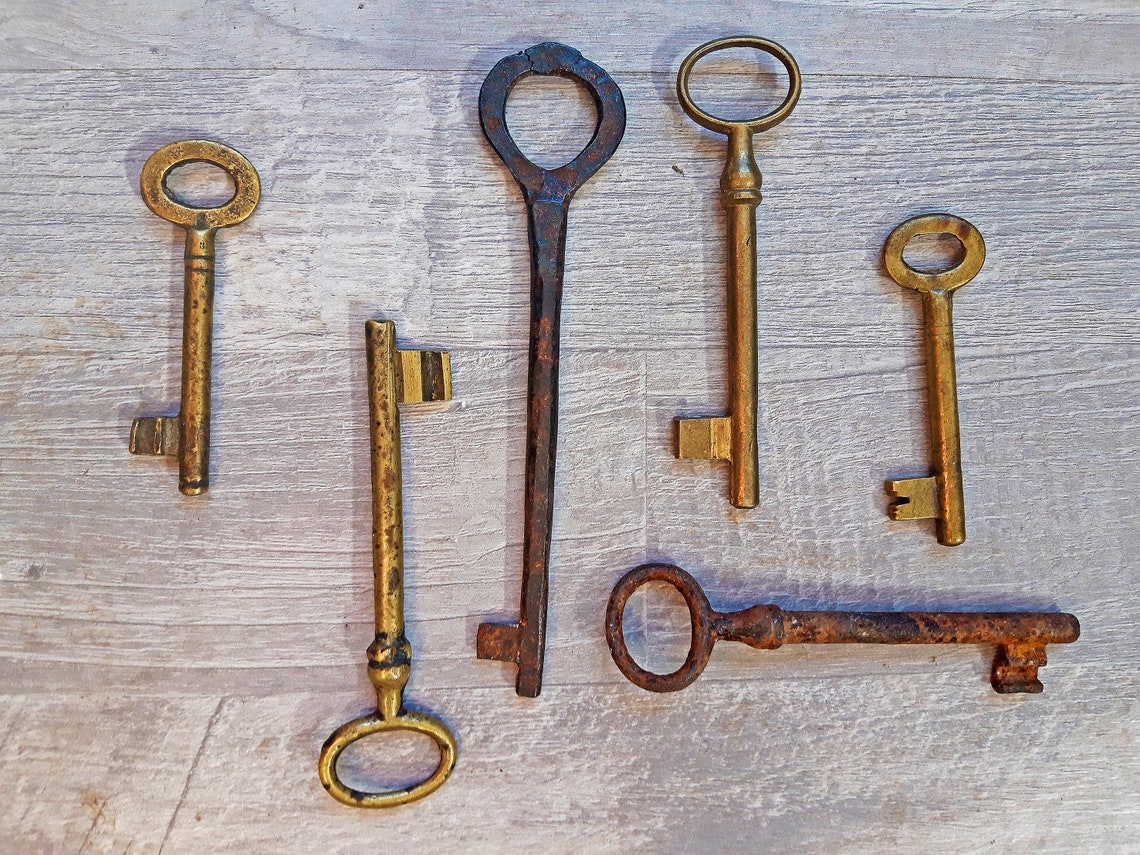 Real Antique Skeleton Keys Authentic Church Keys | Etsy