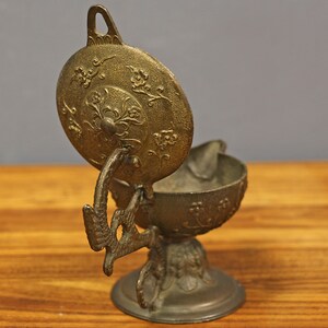 Brass Oil Lamp, Serpent Dragon Handle, Genie Aladdin Lamp, Censer ...