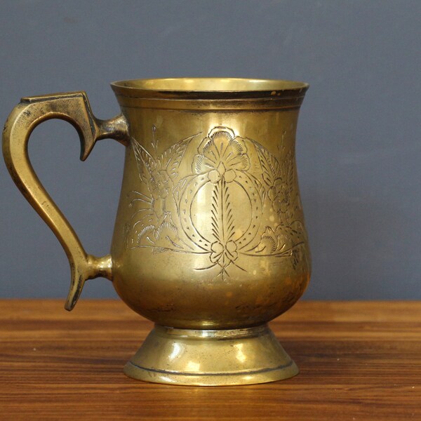 Brass Mug - Etsy