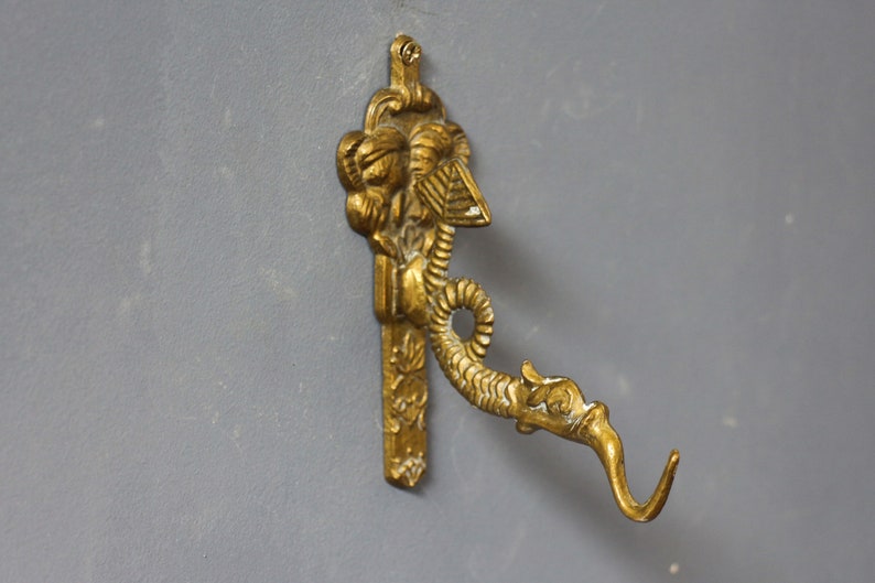 Brass Ornate Wall Hook Bronze Snake Wall Hanger Brass Dragon - Etsy