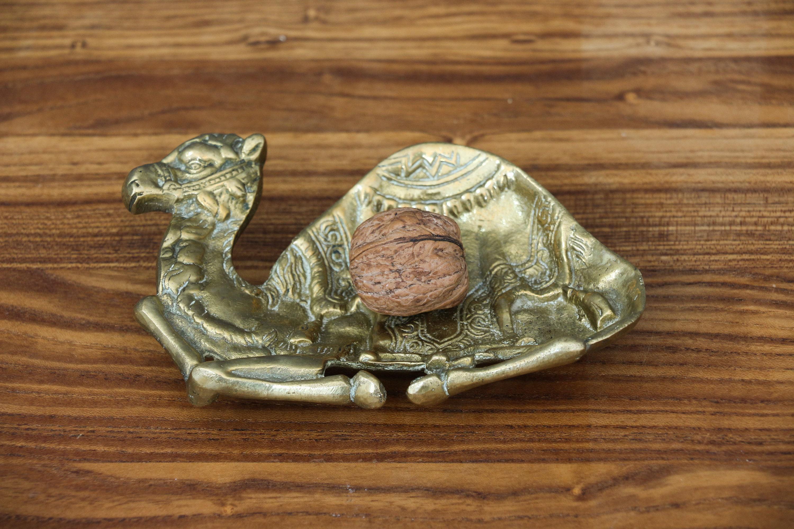 Antique Brass Camel Ashtray, Brass Trinket Dish Camel, Elegant Brass ...