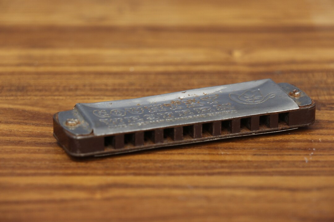 Vintage German Harmonica Country Western, Collectible Musical ...