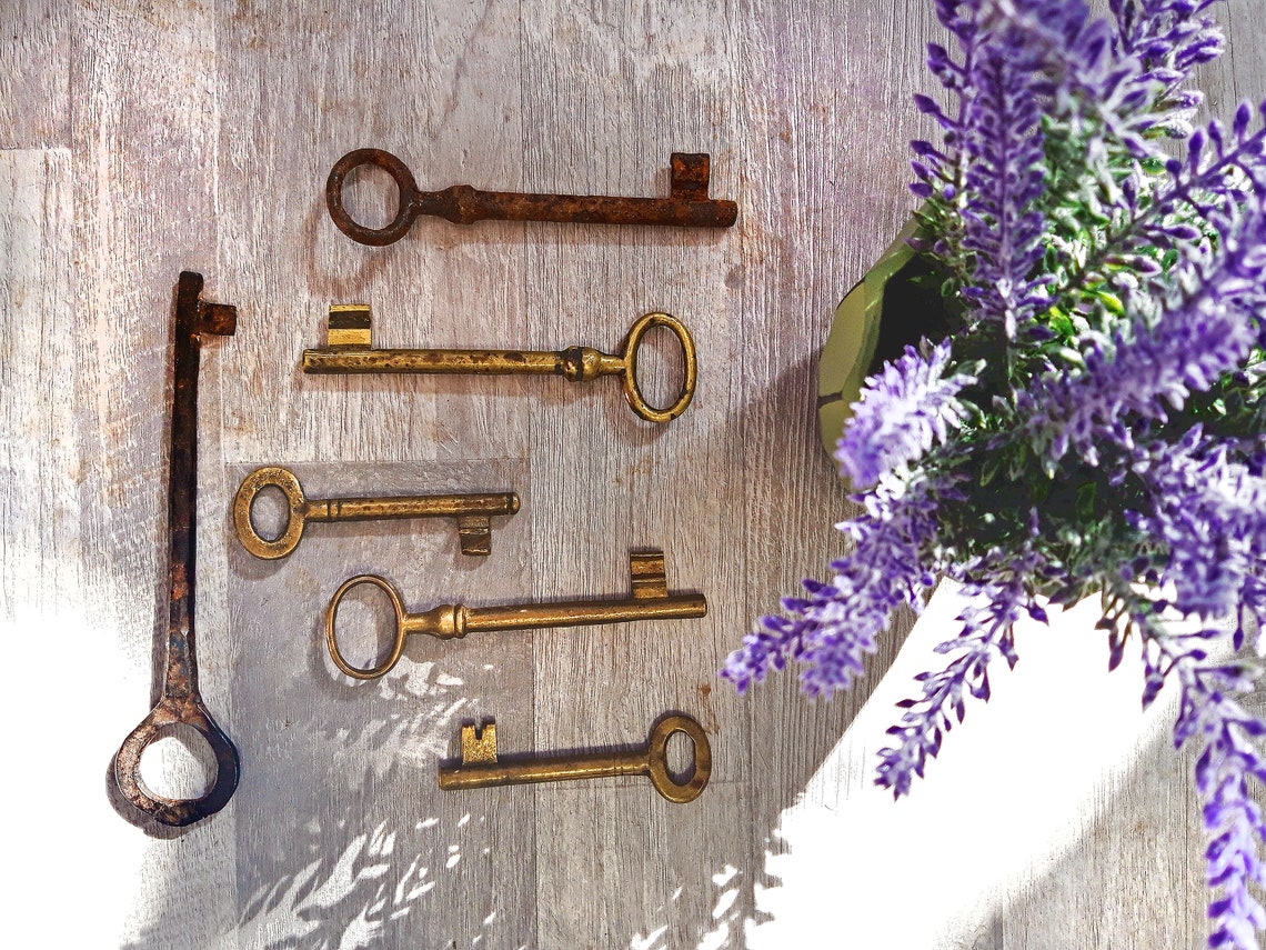 Real Antique Skeleton Keys Authentic Church Keys | Etsy